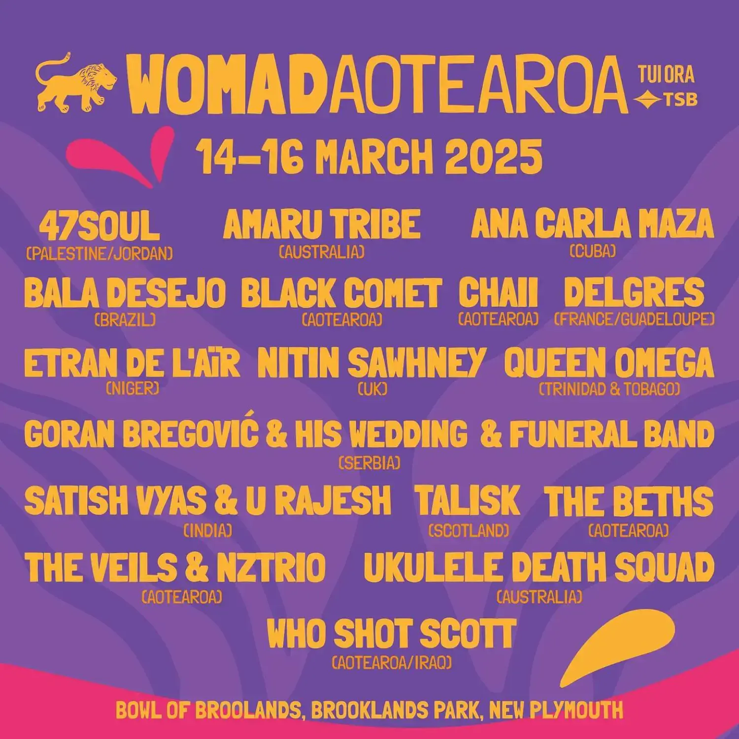 Womad 2025 Lineup: Sample the acts here | Festnav
